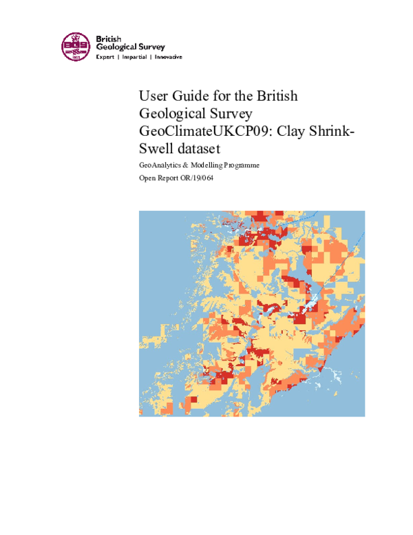 (PDF) User guide for the British Geological Survey GeoClimateUKCP09 ...