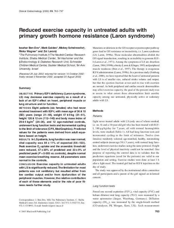 (PDF) Reduced exercise capacity in untreated adults with primary growth ...