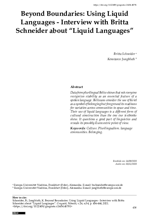 (PDF) Beyond Boundaries: Using Liquid Languages - Interview with Britta ...