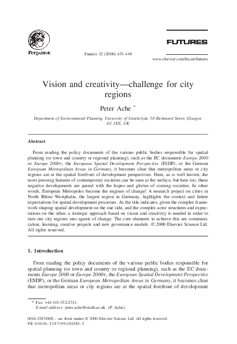 (PDF) Vision and creativity—challenge for city regions