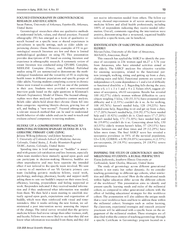 (PDF) Identification of Sarcopenia in Amazonian Elderly