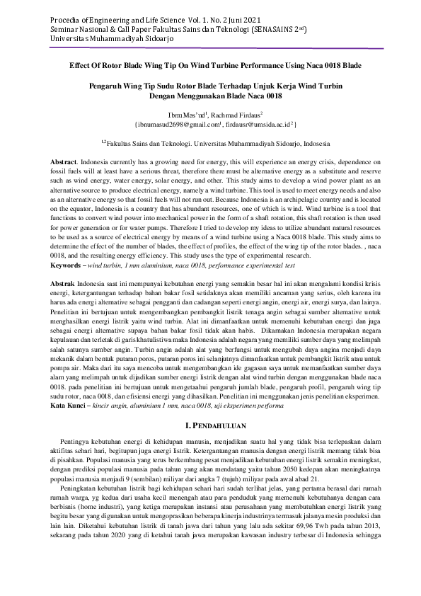 Effect Of Rotor Blade Wing Tip On Wind Turbine Performance Using Naca