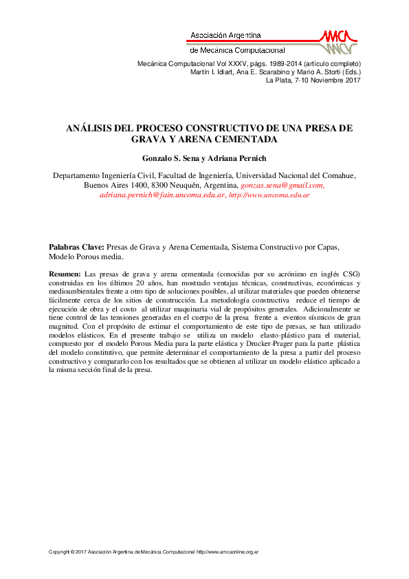 (PDF) Análisis del Proceso Constructivo de una Presa de Grava y Arena ...