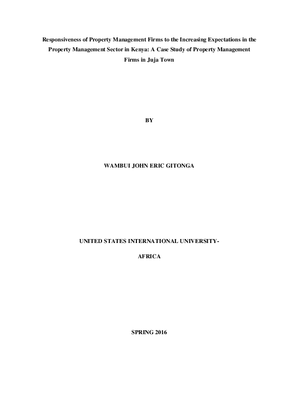 (PDF) Responsiveness of Property Management Firms to the Increasing ...