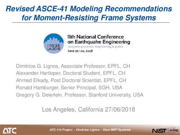 (PDF) Revised ASCE-41 modeling recommendations for moment-resisting frame systems