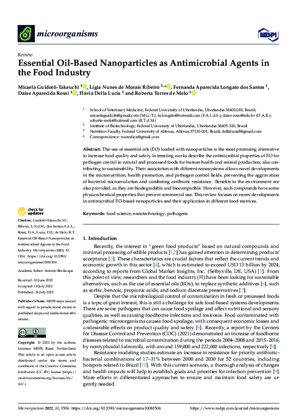 (PDF) Essential Oil-Based Nanoparticles as Antimicrobial Agents in the ...