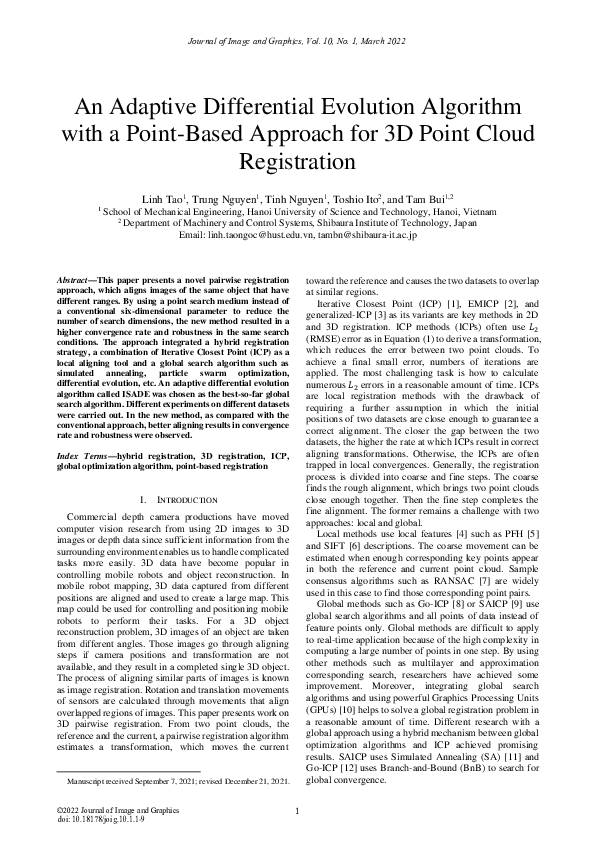 (PDF) An Adaptive Differential Evolution Algorithm with a Point-Based Approach for 3D Point ...