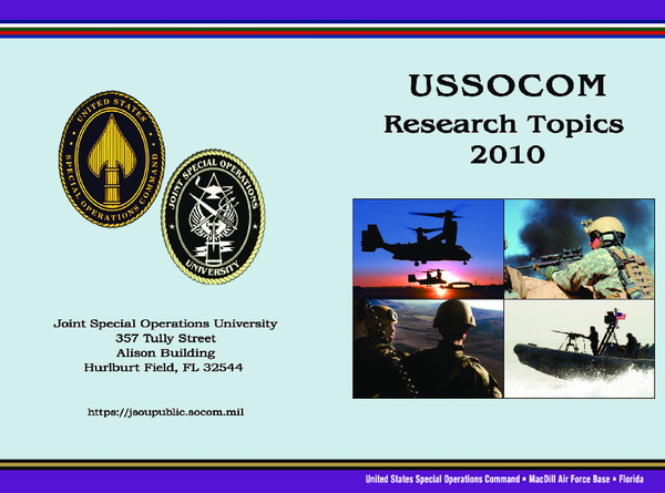 (PDF) Joint Special Operations University