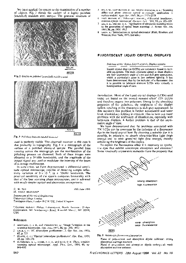 (PDF) Fluorescent liquid crystal displays