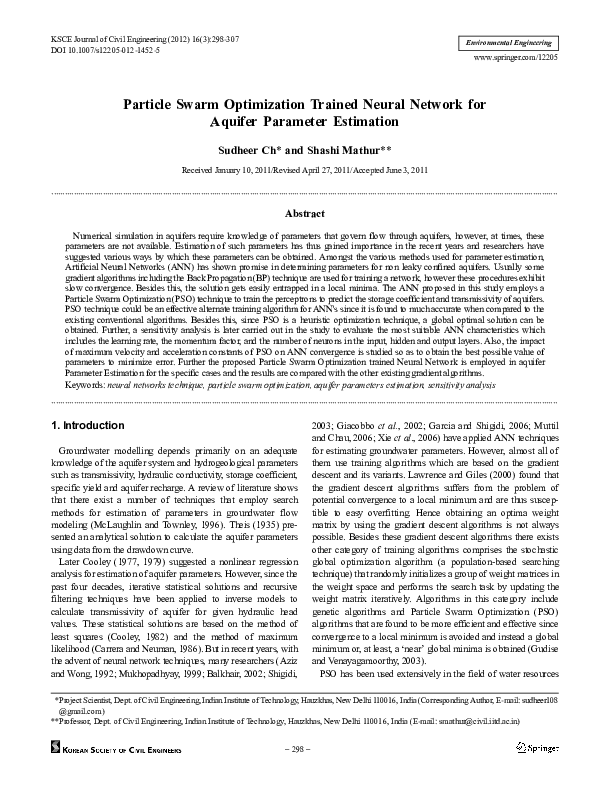 (PDF) Particle swarm optimization trained neural network for structural failure prediction of ...