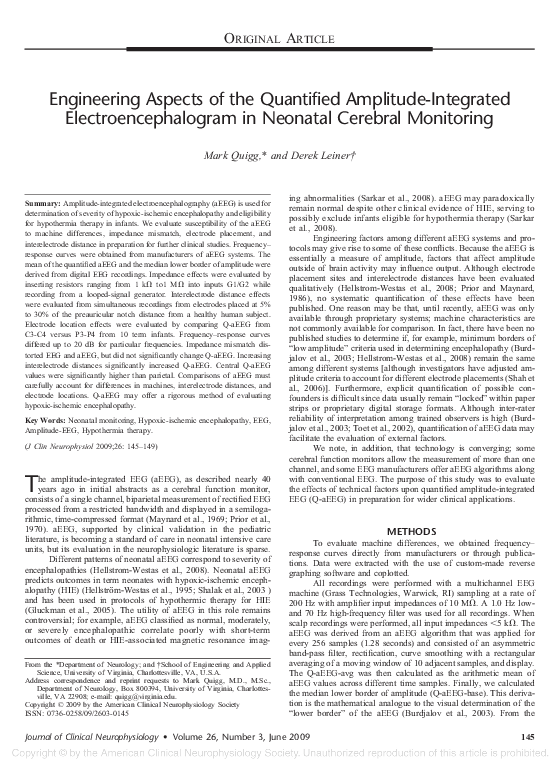 (PDF) Engineering Aspects of the Quantified Amplitude-Integrated ...