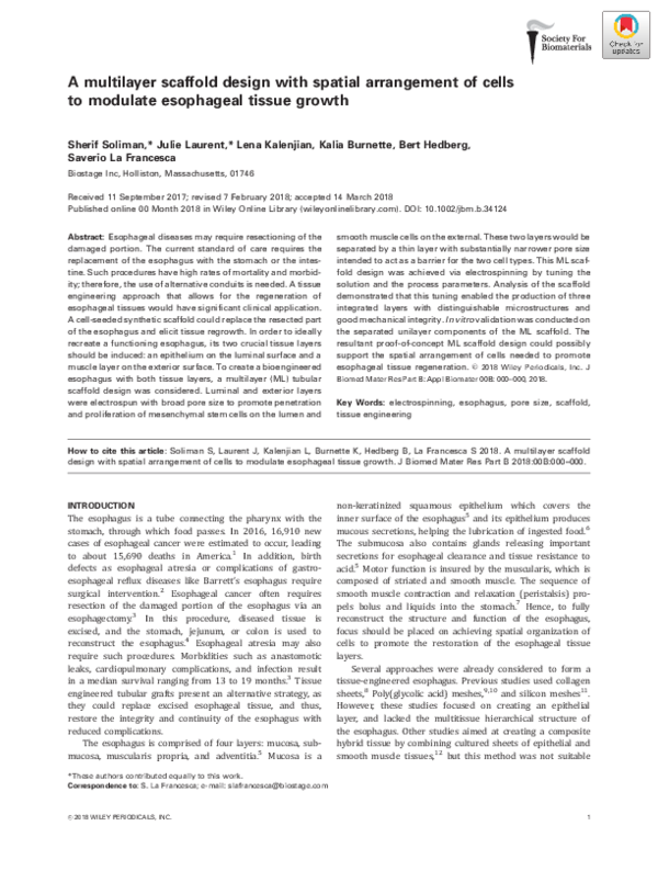 (PDF) A multilayer scaffold design with spatial arrangement of cells to ...
