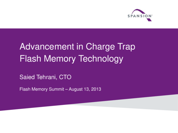 (PDF) Advancement in Charge-Trap Flash memory technology