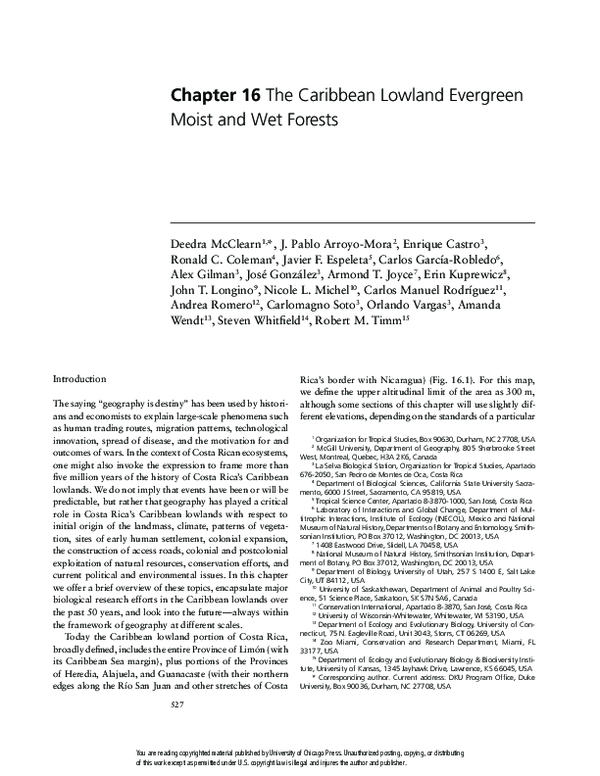 (PDF) The Caribbean lowland evergreen moist and wet forests | orlando ...