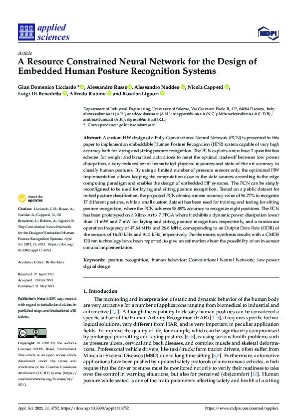 Pdf A Resource Constrained Neural Network For The Design Of Embedded