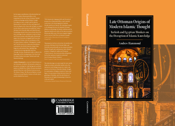 (PDF) Late Ottoman Origins of Modern Islamic Thought: Turkish and ...