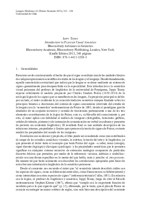 (PDF) Jappy Tonny Introduction to Peircean Visual Semiotics