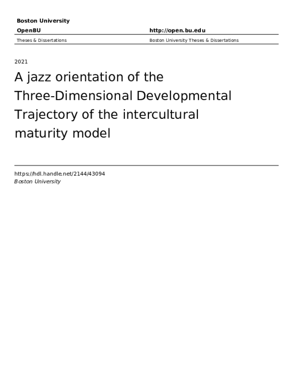 (PDF) A jazz orientation of the Three-Dimensional Developmental ...