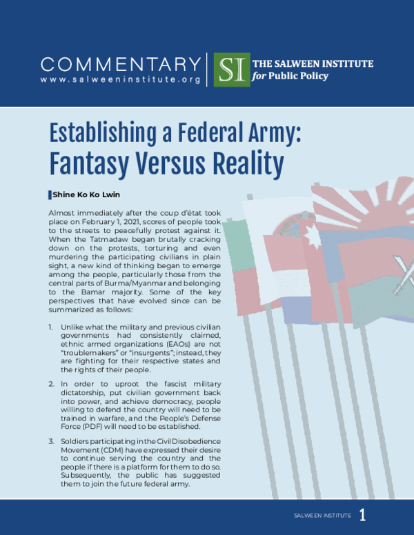 (PDF) Establishing a Federal Army
