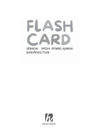 (PDF) Flash Card Sebagai Media Pembelajaran dan Penelitian