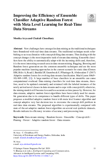 (PDF) Improving the Efficiency of Ensemble Classifier Adaptive Random ...