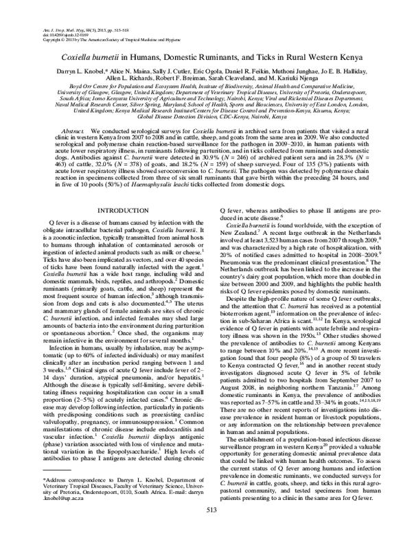 (PDF) doi:10.4269/ajtmh.12-0169 Copyright © 2013 by The American ...