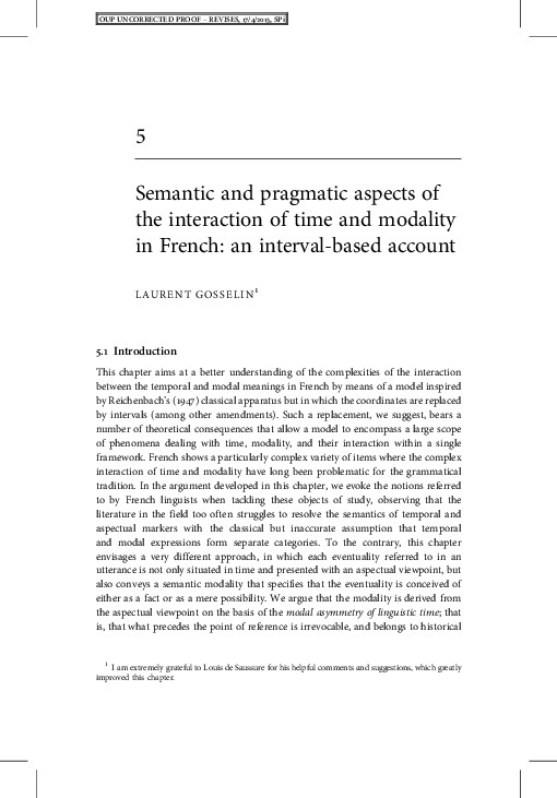 (PDF) Semantic and pragmatic aspects of the interaction of time and ...