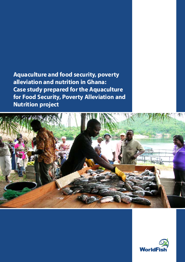 (PDF) Aquaculture and food security, poverty alleviation and nutrition ...