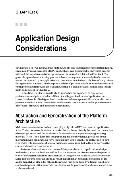 (PDF) Application Design Considerations