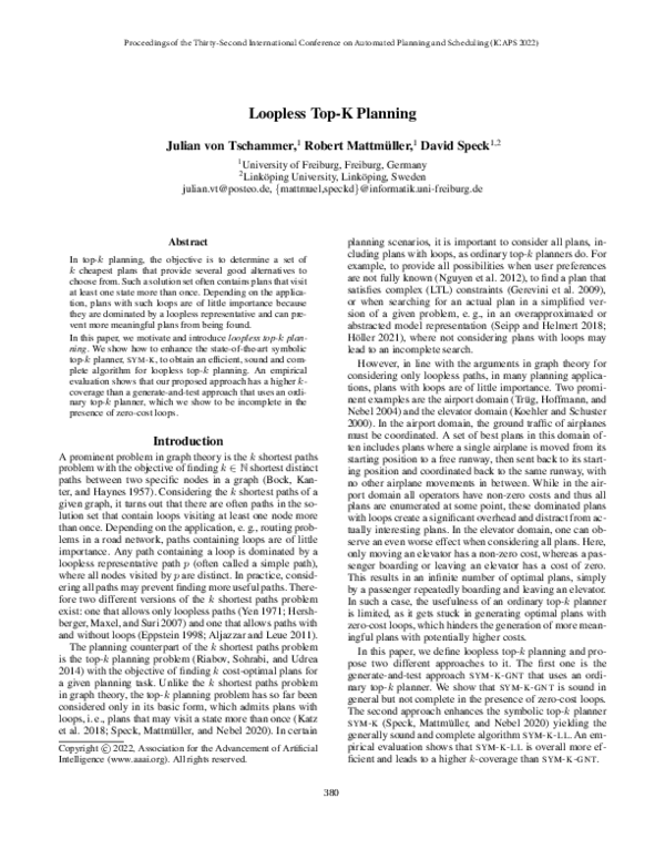 (PDF) Loopless Top-K Planning