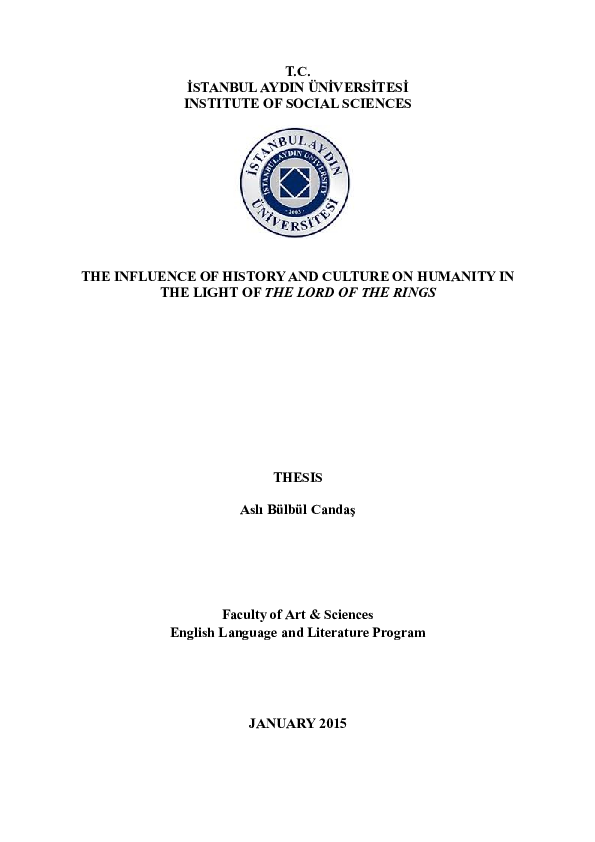 (DOC) The Influence of History and Culture on Humanity in the Light of ...
