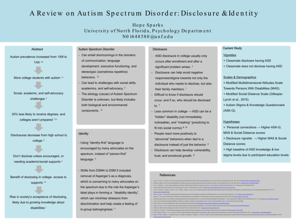 (PDF) A Review on Autism Spectrum Disorder: Disclosure & Identity