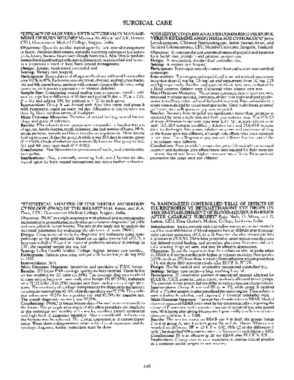 (PDF) Cost-effectiveness analysis comparing propofol versus ketamine ...