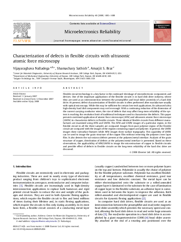(PDF) Characterization of defects in flexible circuits with ultrasonic atomic force microscopy ...