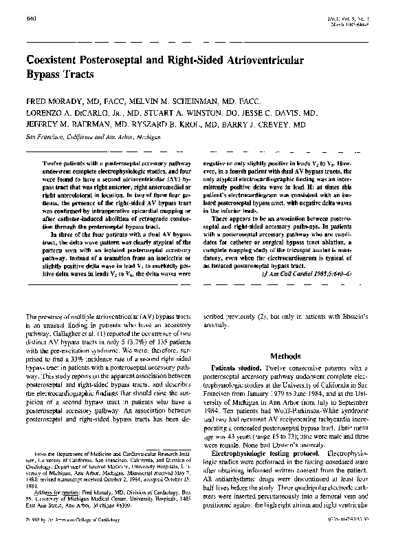 (PDF) Coexistent posteroseptal and right-sided atrioventricular bypass ...