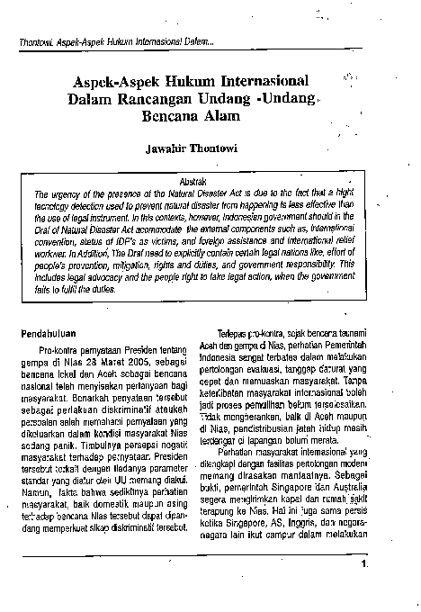 (PDF) Aspek-Aspek Hukum Internasional Dalam Rancangan Undang -Undang ...