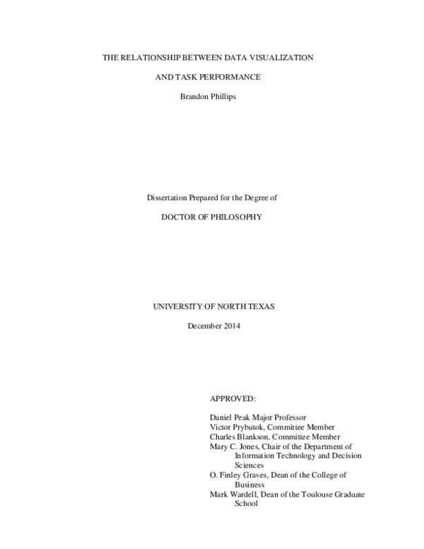 (PDF) The Relationship Between Data Visualization and Task Performance