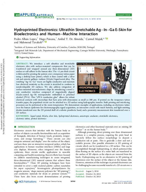 (PDF) Hydroprinted Electronics: Ultrathin Stretchable Ag–In–Ga E-Skin for Bioelectronics and ...