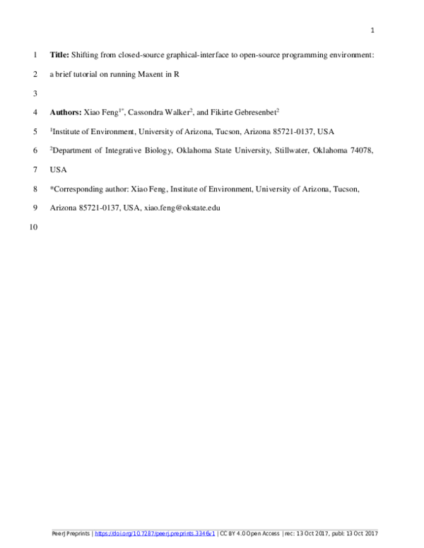 (PDF) Shifting from closed-source graphical-interface to open-source programming environment: a ...