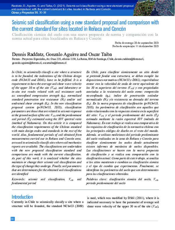 (PDF) Seismic soil classification using a new standard proposal and ...