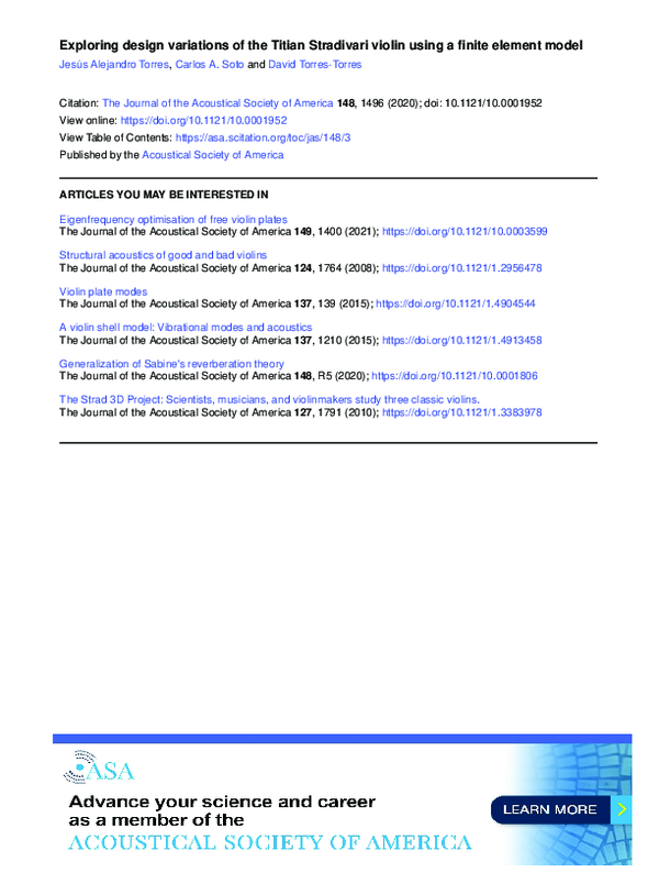 (PDF) Exploring design variations of the Titian Stradivari violin using ...