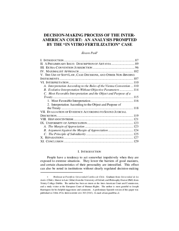 (PDF) Decision-Making Process of the Inter-American Court: An Analysis ...