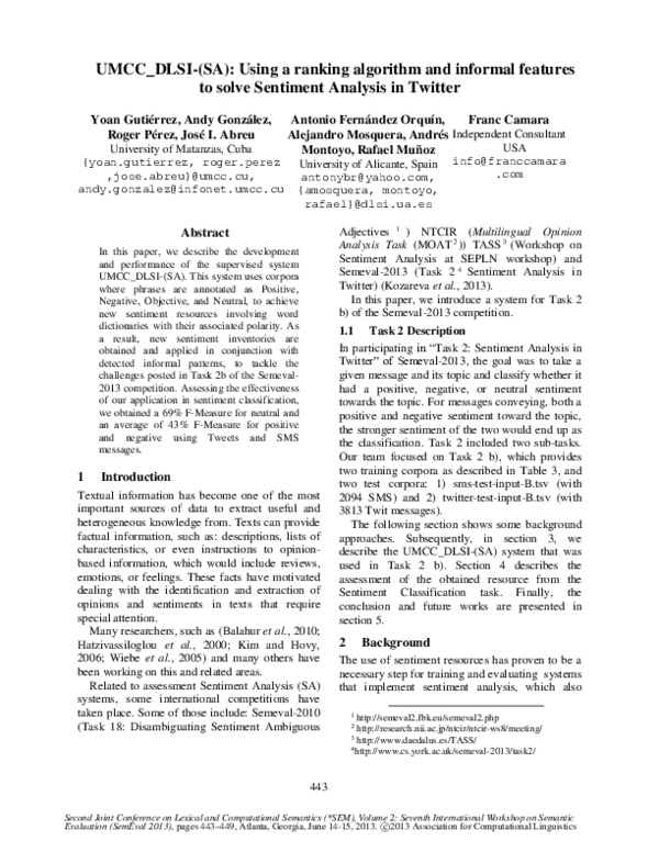 (PDF) UMCC_DLSI-(SA): Using a ranking algorithm and informal features ...