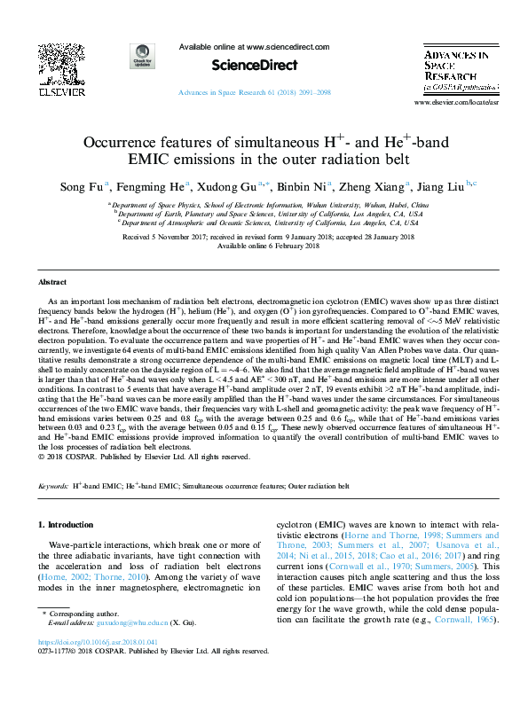 (PDF) Occurrence features of simultaneous H+- and He+-band EMIC ...