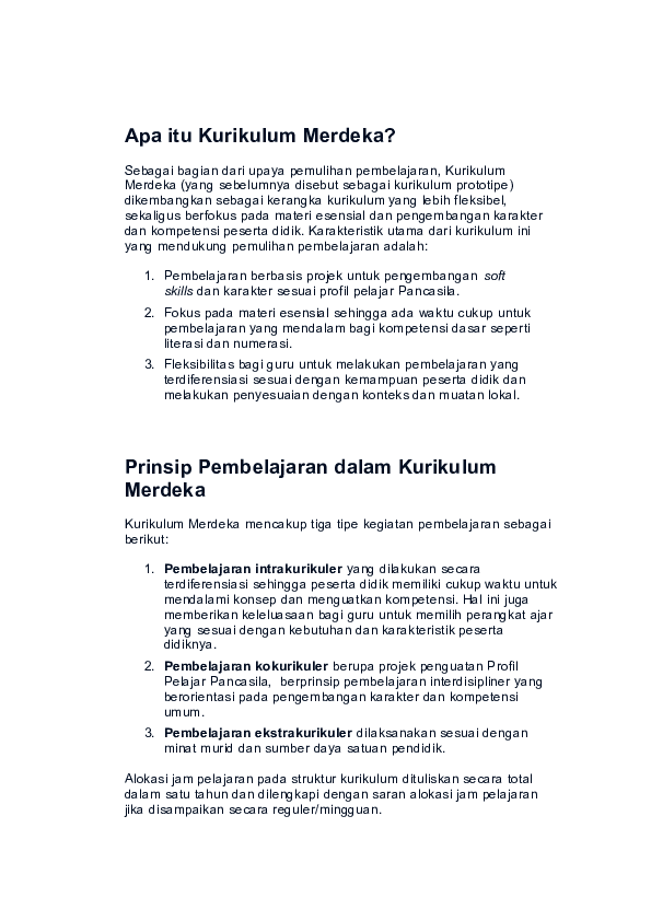 (DOC) Apa itu Kurikulum Merdeka
