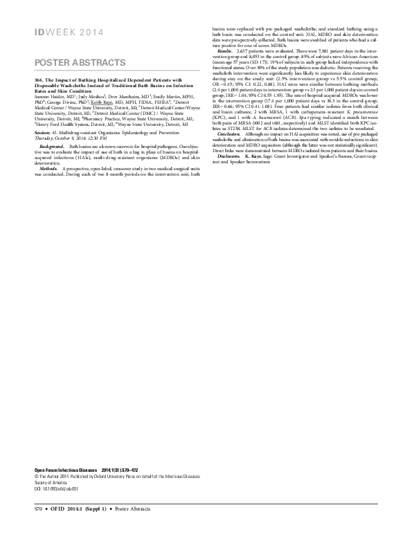 (PDF) 366The Impact of Bathing Hospitalized Dependent Patients with ...