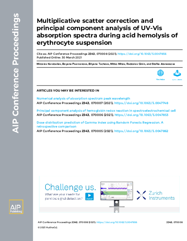 (PDF) Multiplicative scatter correction and principal component ...