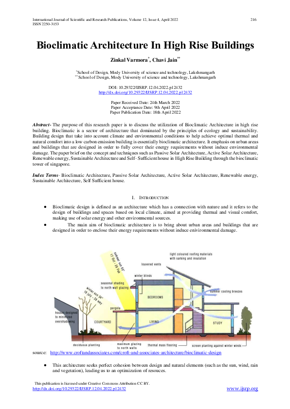 (PDF) Bioclimatic Architecture In High Rise Buildings