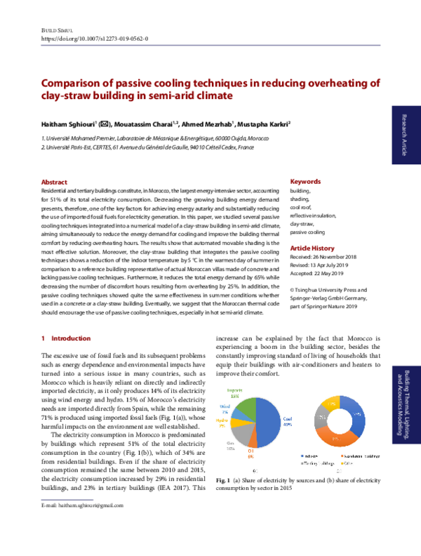 (PDF) Comparison of passive cooling techniques in reducing overheating ...