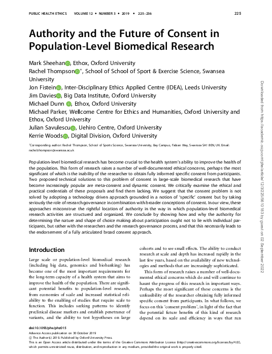 (PDF) Authority and the Future of Consent in Population-Level ...